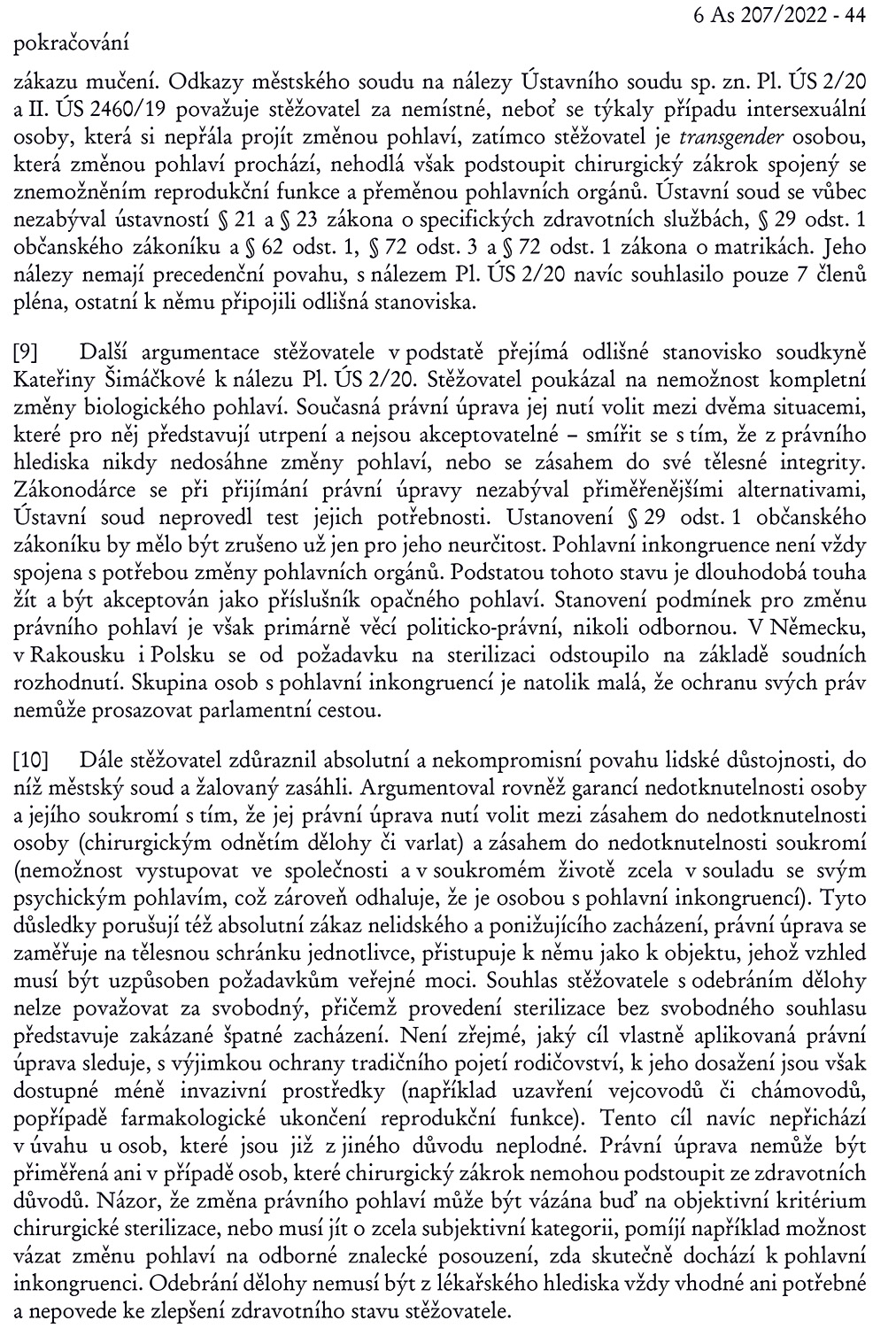 Rozsudok vo veci zmeny pohlavia - sudnamoc.sk